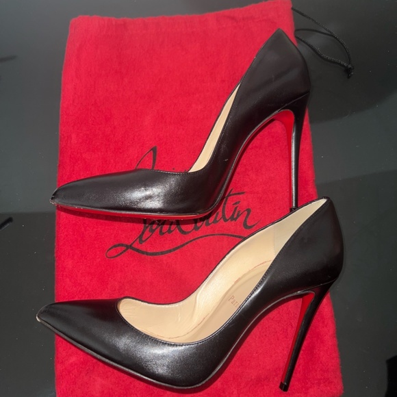 Christian Louboutin | Shoes | Christian Louboutin Black So Kate Sz 375 ...